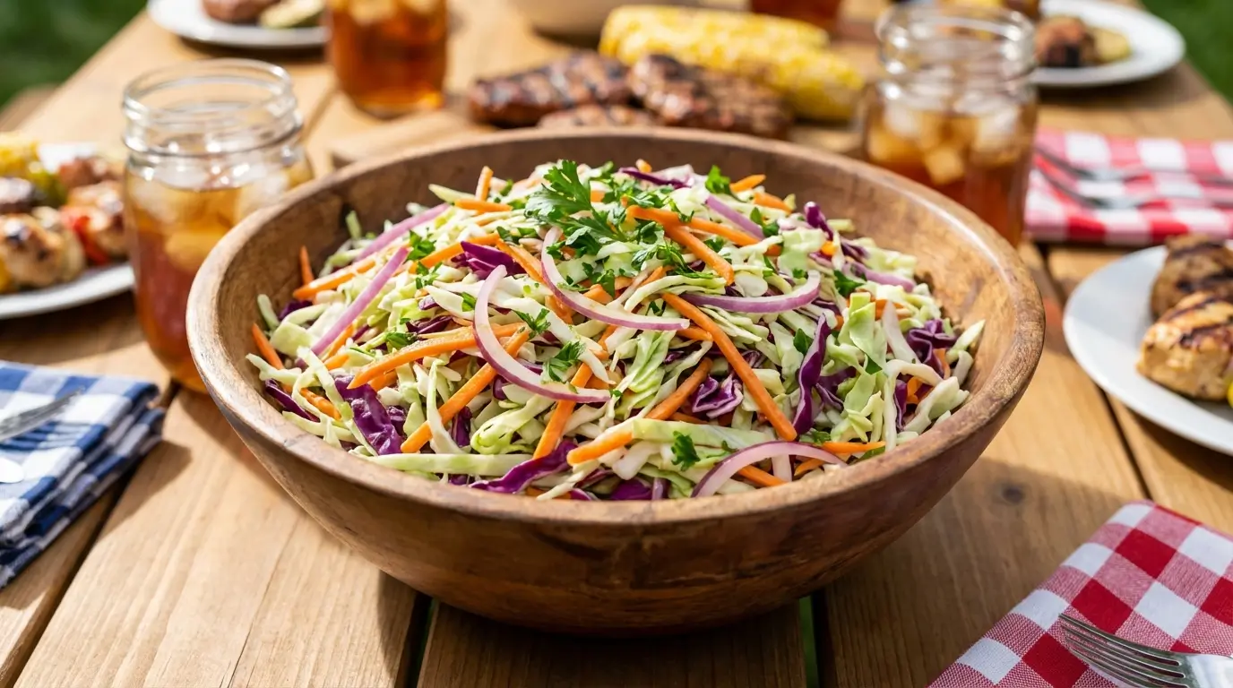 Apple Cider Vinegar Coleslaw — Light, Tangy & Make-Ahead